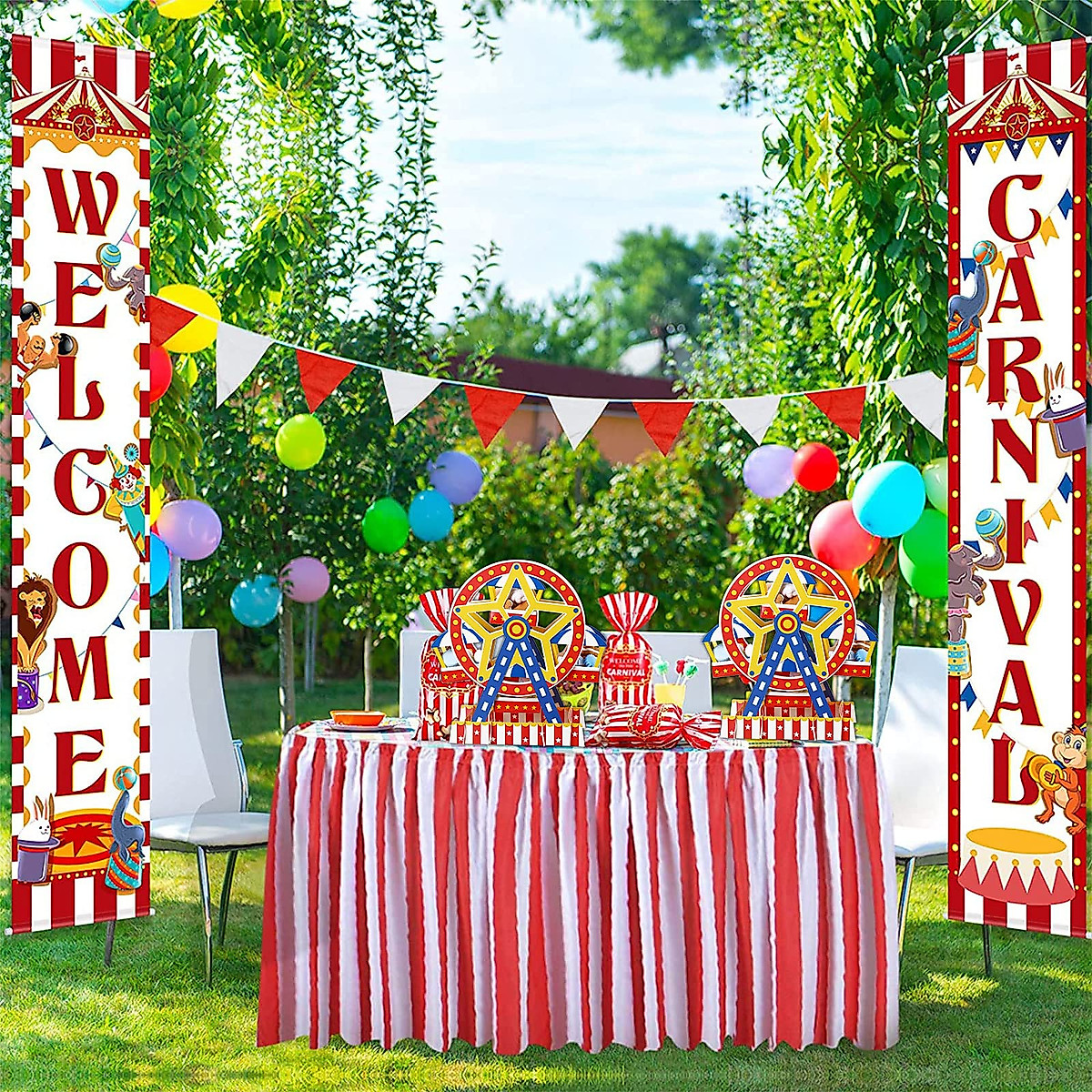 Carnival Ferris Wheel Centerpiece Carnival Theme Party Decorations Carnival Cake Holder Circus Carnival Favor Supplies for Candy Desserts Cake Carnival Ferris Wheel Party Decorations