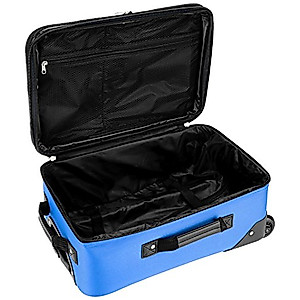 Rockland Fashion Softside Upright Luggage Set,Expandable, Blue, 2-Piece (14/19)