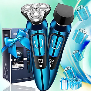 Moptrek Men,Electric Shavers for Men IPX7 Waterproof Mens Shaver Recha Garden Sculpture Outdoor Decoration