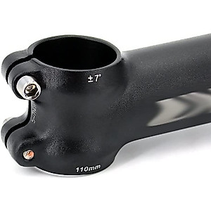 ZECHAO 25.4mm Mountain Bike Stem,Ultralight Handlebar Stem 7 Degree Mountain Road Bike Stem 60/70/80/90/100/110/120/130mm Bike Stem Bike Stem (Color : Black, Size : 25.4x130mm)