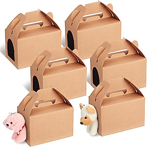 Fainne 24 Pcs Party Favors Boxes Treat Boxes Foldable Gift Boxes Candy Goodie Boxes Decorations Adopt Pet Gift for Birthday Wedding Bridal Shower Party Favors(Blank)