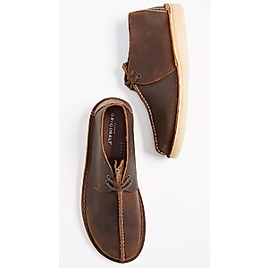 Clarks Men's Desert Trek Moccasin, Khaki Suede, 12 M US