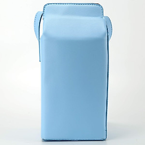 QiMing Pure Milk Box Crossbody Purse Bag,PU Phone Shoulder Wallet for Women Girl
