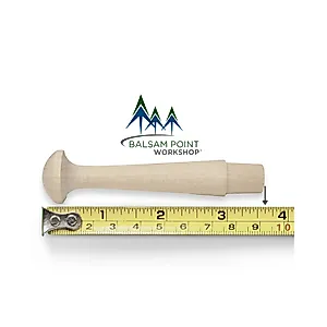 3-1/2 Inch Shaker Pegs with 5/8 Inch Tenon - 10-Pack - Unfinished Hardwood Birch Wooden Hooks, for Coat Wall Racks, Towel Hanging, Cups or Mugs - Use for Crafting, Woodworking and DIY Projects