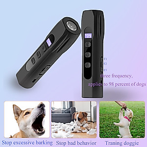 2024 Dog Bark Deterrent Device, Anti-Bark Device for Dog Training & Behavior Aid, No Need to Yell or Pat, Simply Point at The Dog Within 35ft, Ultra-Bright LED Flashlight | Bark Collar Alternative