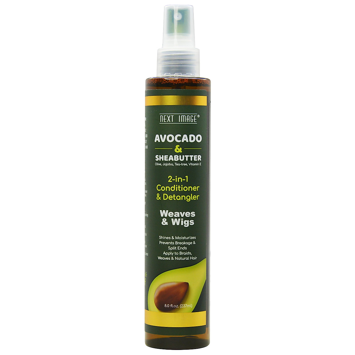 On Natural Next Image Avocado & Shea Butter 2-in-1 Conditioner & Detangler, 8 Ounce