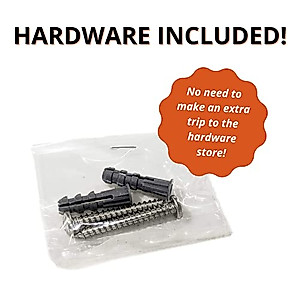 Wall Mounted Gallon Jug Holder w/ Hardware Included | Heavy Duty Steel Frame & Bracket USA Made | Round Bottle Hand Sanitizer, Soap, Detergent & Garage Storage Rack | Powder Coated White