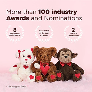 Bearington Hedgehog Stuffed Animal Plush 6 in Ideal for Valentine's Gift for Kids