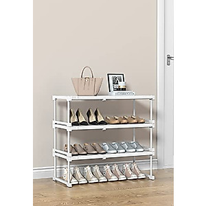 Closet Shelf, Expandable Shelf, Expandable Closet Shelf Storage Rack，Adjustable Locker Shelf for Closet/Camper (18.5-26.77in)