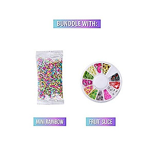 Slime Foam Beads Floam Balls – 18 Pack Pastel Microfoam Beads Kit 0.1-0.14 inch (90,000 Pcs) Micro Colors Rainbow Fruit Beads Craft Add ins DIY Kids Ingredients Flote Microbeads Sprinkles Supplies