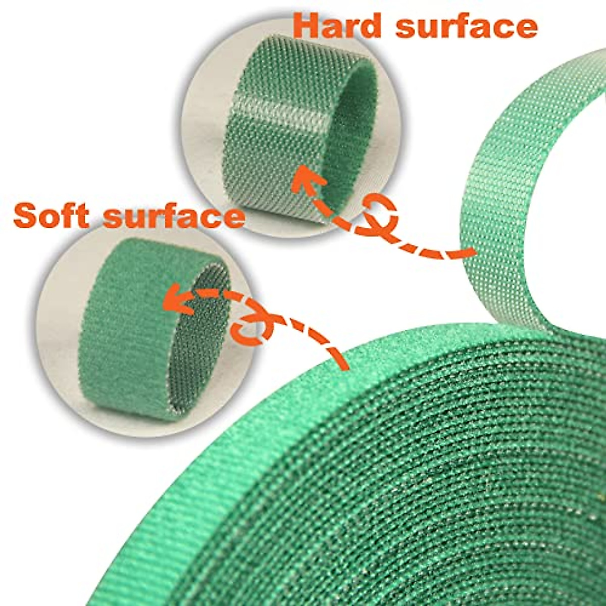 Reusable Plant Ties Velcro Straps,Green Nylon Plant Tie Strap Gardening ...