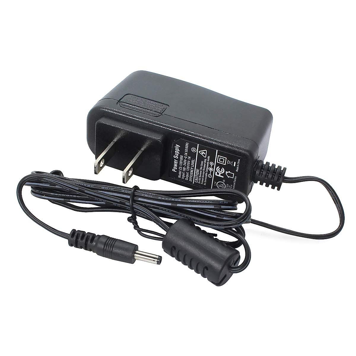 DC 12V 1.5A Power Supply Adapter Switching, Plug 3.5mm x 1.35mm with 5.5mm x 2.1mm Connector Adapter