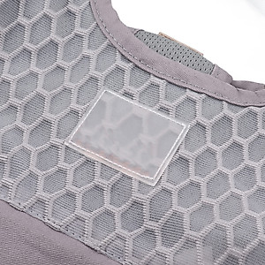 Baby Walking Harnesses, Handheld Kids Walk Helper Lightweight Adjustable Detachable Crotch Pad Handheld Toddler Walk Assistant Belt for 8‑24M Webbing, Mesh Material(Monsoon Grey-Profile Mesh)