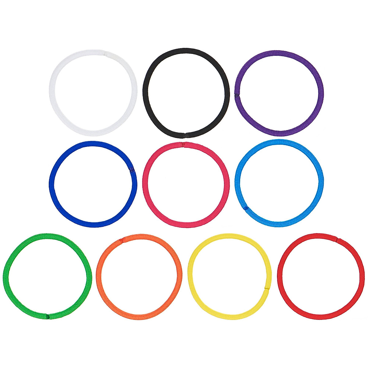 Expressions 216-Piece Hair Ties, 4mm Hair Elastics Bright Colors Value Pack, No Metal Hair Bands for Women, Durable Ponytail Holders For Thick Hair, Curly Hair and All Hair Types