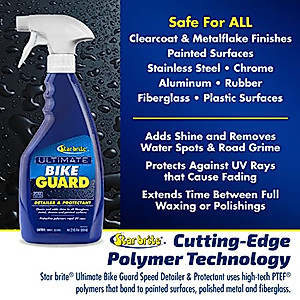 STAR BRITE Ultimate Bike Guard - Motorcycle Detailer & Protectant Spray - Remove Road Grime, Add Shine & Protect in 5 Minutes (098022)