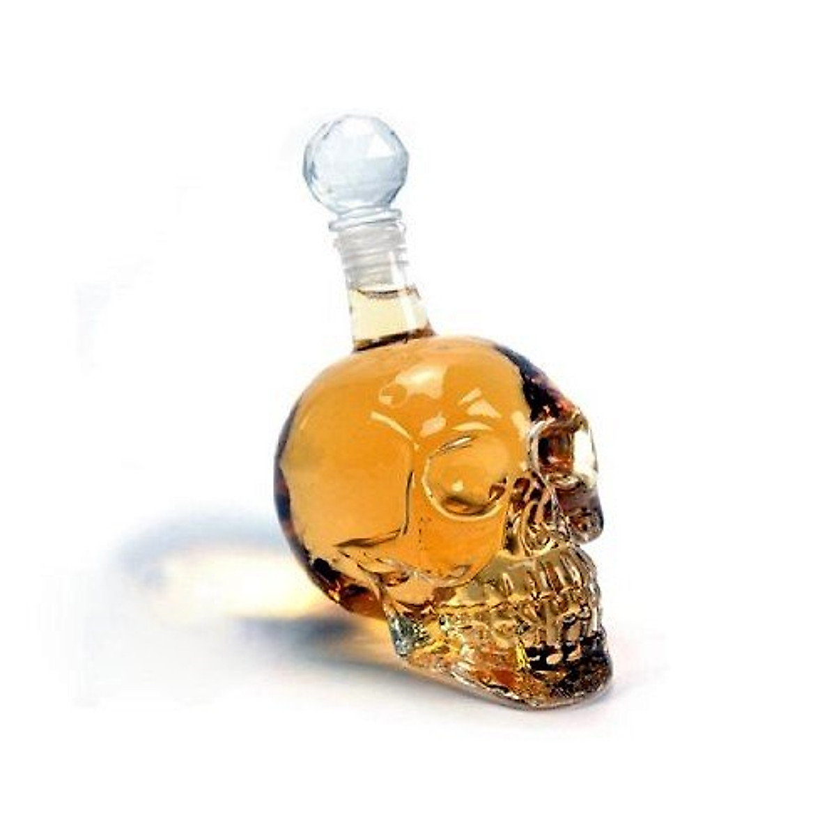 Bargain Crusader Skull Head Vodka Shot Whiskey Wine Drinking Glass Bottle Decanter Skull Shaped Wine Bottle (1, 500ml Decanter)