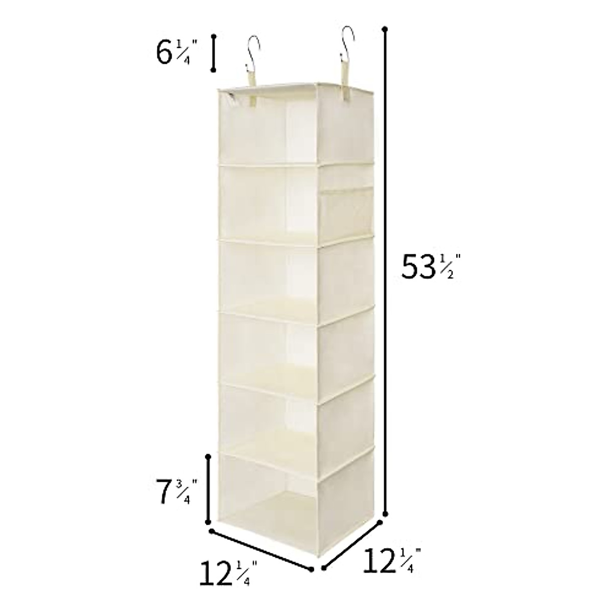 GRANNY SAYS Bundle of 1-Pack Shelf Organizer for Closet & 1-Pack Closet Hanging Storage Shelves