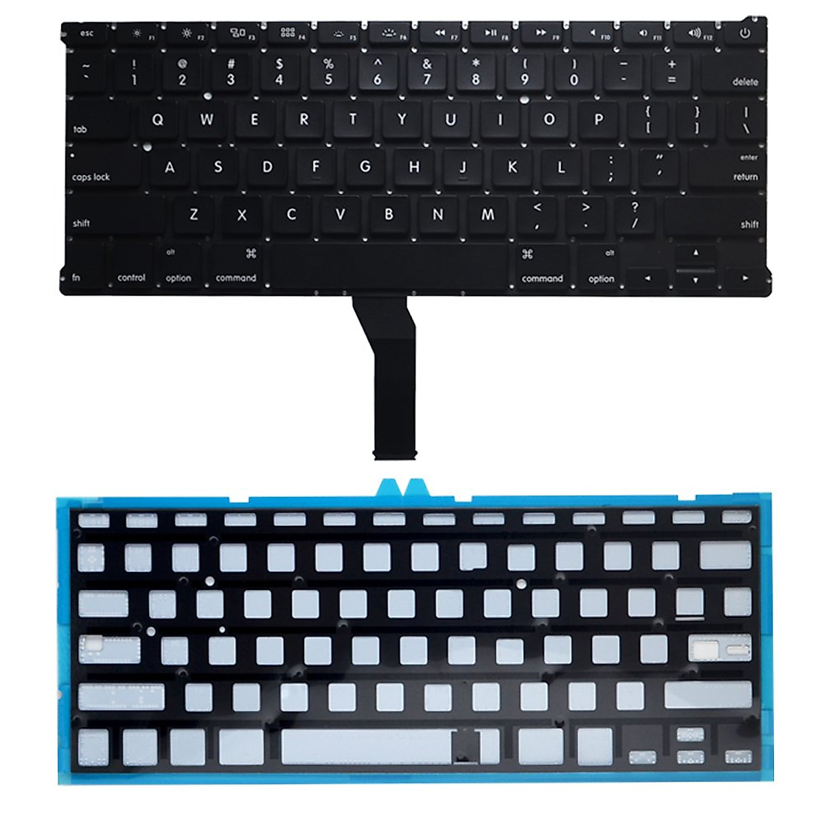 Padarsey Replacement Backlight Backlit Keyboard with 80 PCE Screws Compatible for MacBook Air 13-Inch A1369 A1466 MC965LL MC966LL EMC 2559 MD231LL/A MD760LL/A Series 2011 2012 2013 2014 2015