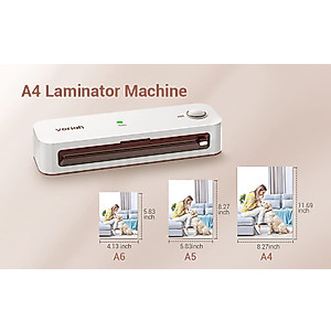 Laminator, Voriah 9 Inch Thermal Laminator Machine, 3 Mins Quick Warm Up Laminating Machine with Paper Cutter, Corner Rounder, 5 Laminating Sheets for Office School Home Use (Upgraded Version)