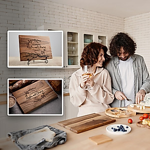 Wedding Anniversary Gifts for Women, Walnut Personalized cutting board, Wedding Gift - for couple or bride, Engraved cutting board, Custom cutting board, Bridal shower gift, Christmas gifts for mom