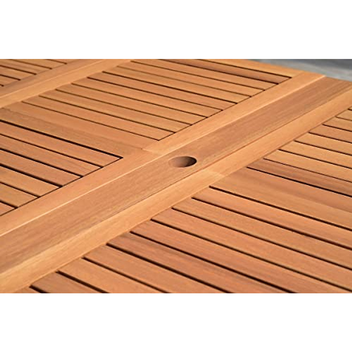 Brampton 9 Piece Outdoor Eucalyptus Extendable Dining Set | Perfect for Patio | with Teak Finish