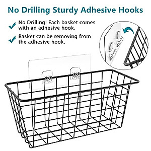 MaraFansie Transparent Adhesive Wall Hooks 4 Pack, Seamless Adhesive Hooks Sticker for Smooth Surface Bathroom/Office/Kitchen, 6.3x2.8inch