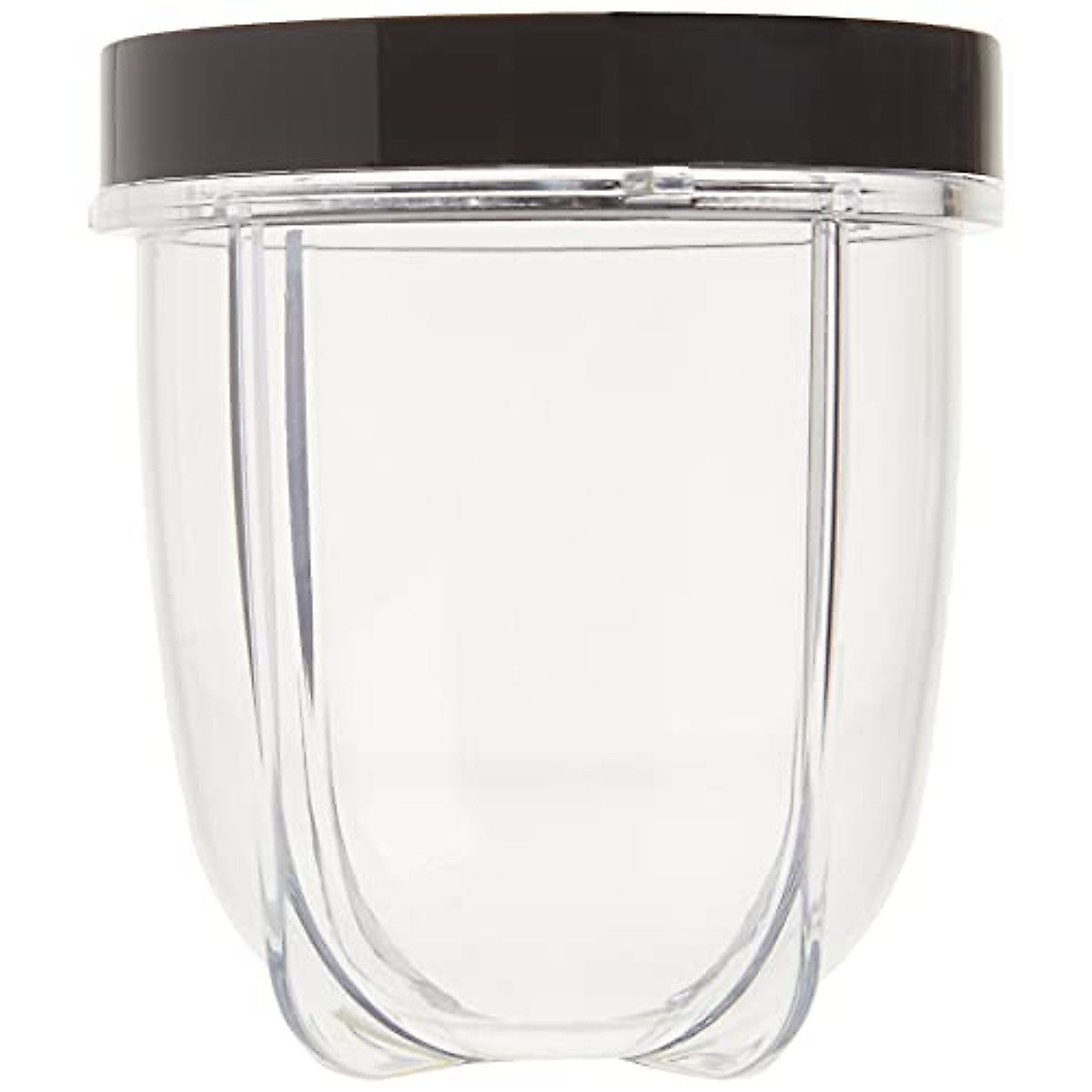 Magic Bullet 12 oz Short Cup with Resealable Lid, 1 Count (Pack of 1), Clear/Black