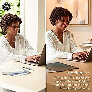 GE Lighting Sun Filled LED Light Bulb, 60 Watt Replacement, Daylight, Medium Base, Dimmable (Pack of 1)