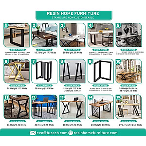 Live Edge Dining Table Epoxy Dining Table Living Room Table for 2, 4, 6, 8 Resin Coffee Table Epoxy Table Top End Table Bar Counter Wall Art Home Décor (without Stand, 36 x 20 Inches)