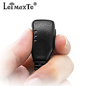 LEIMAXTE IC-F4011 Earpiece for ICOM 2 Way Radio,IC-F24S IC-F14 IC-F11 IC-F21 IC-F4011 IC-F3011 IC-F3013 IC-F3GT Headset with Mic PTT FBI Security Surveillance Acoustic Tube Walkie Talkie Headphone