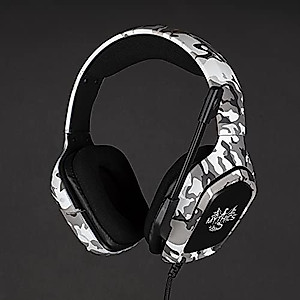 Konix Drakkar Ares Camo - Wired Gaming Headset with Microphone - 3.5 mm Jack - High Audio Quality - Headset with Flexible Microphone - Comfortable and Insulating Pads