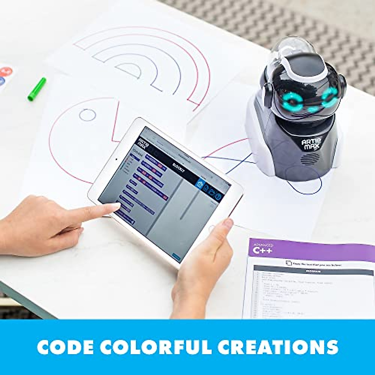 Educational Insights Artie Max the Coding & Drawing Robot, STEM Toy, Gift for Boys & Girls, Ages 8+