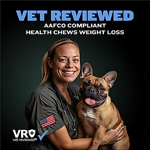 Bully Max 2-in-1 Dog Weight Management Supplement Chews for Adult & Senior Dogs - Dog Food Supplements for Immunity, Joint Health & Weight Control - Dog Treats for Small & Large Breeds - 75 Soft Chews