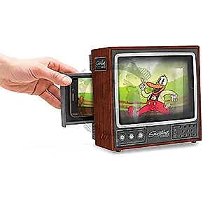Weiwu Screen Magnifier Retro TV Shaped 3D Amplifier Enlarged Video Picture from Mobile Phone