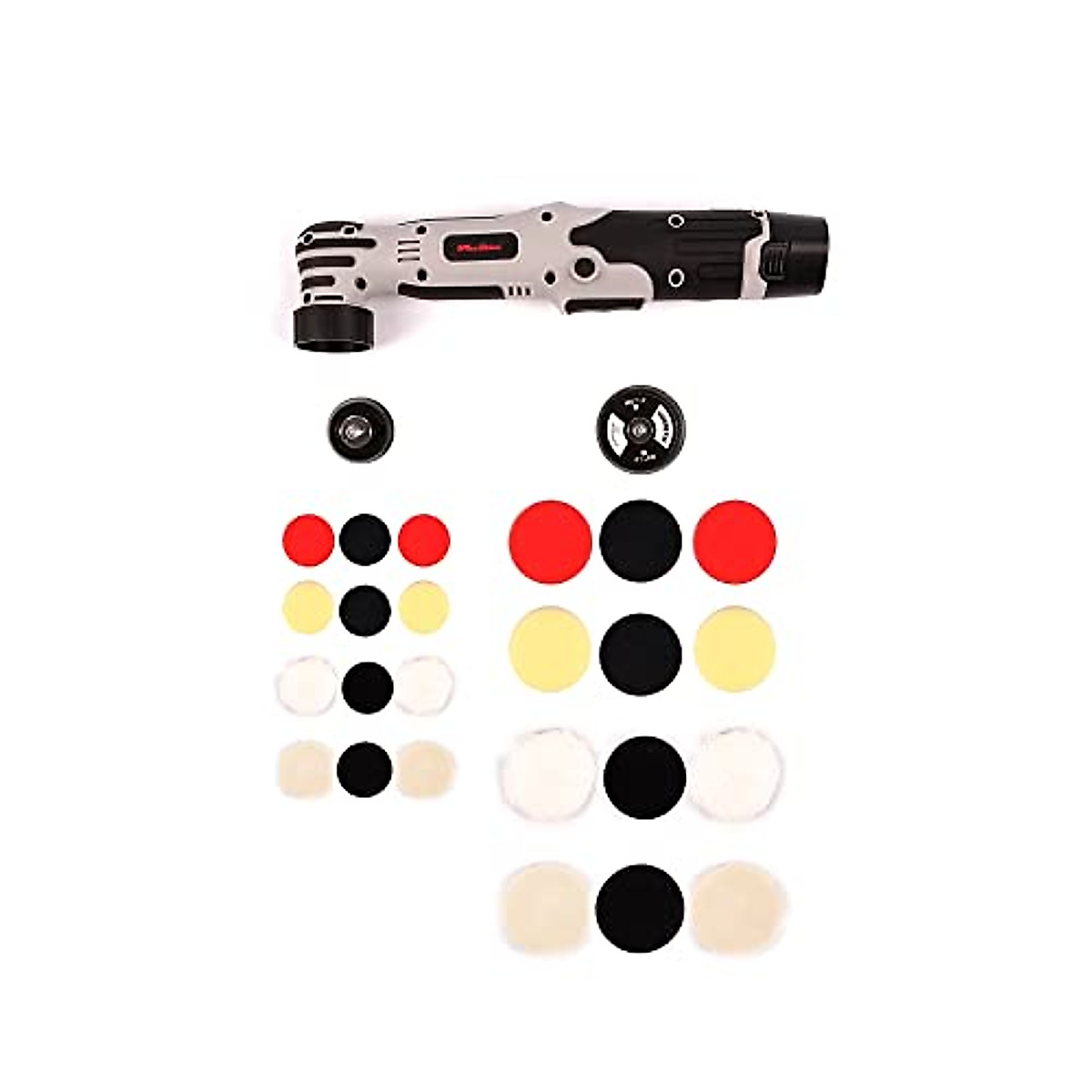 Maxshine M0312 Mini Cordless Polisher – Maximizes Mobility, Super Lightweight(1.93 LBS), 6 Adjustable Speeds, Works as a DA or Rotary Polisher, Includes a full set for your car paint corrections