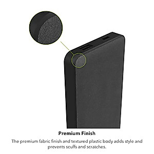 mophie Powerstation with PD Power Bank - 10,000 mAh Large Internal Battery, (1) USB-A Port and (1) 18W USB-C PD Fast Charging Input/Output Port, Travel-Friendly, Includes USB-A to USB-C Power Cord