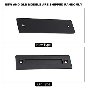 Sliding Barn Door Handle, Double Sided Rectangular Black Door Pull Handle, Door Handle Replacement, Both Interior and Exterior Doors