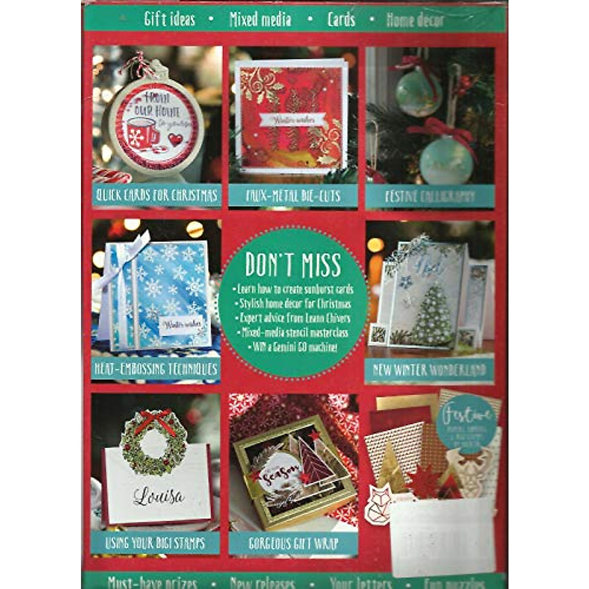 CRAFTER'S INSPIRATION MAGAZINE ISSUE, 20 FREE GIFTS NOT INCLUDE, JUST MAGAZINE