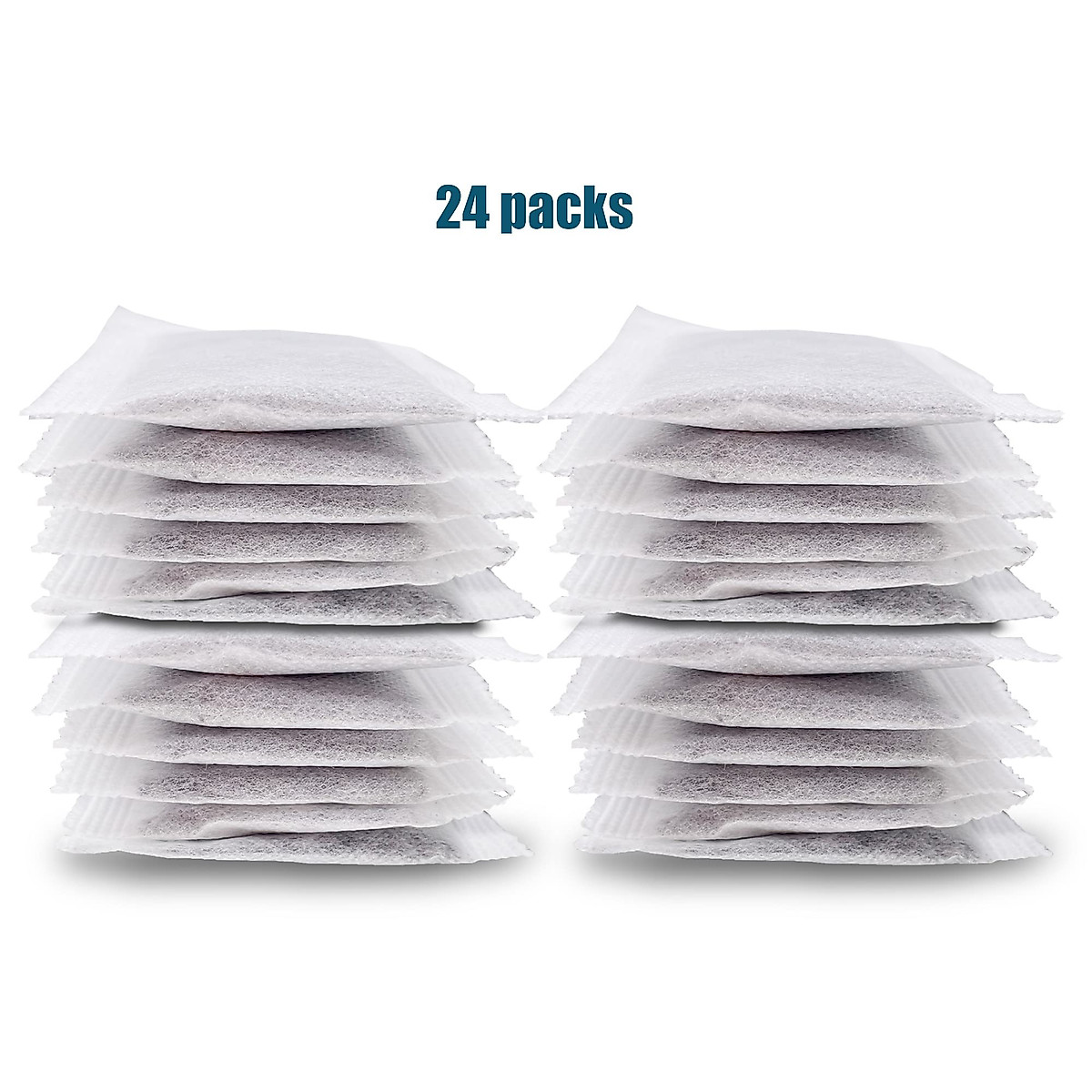 24 Pack Replacement Activated Charcoal Distiller Filters - Coconut Shell Activated Carbon Filter Sachets -Compatible with Megahome and other Countertop Distillers