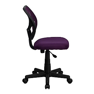 Flash Furniture Neri Low Back Purple Mesh Swivel Task Office Chair