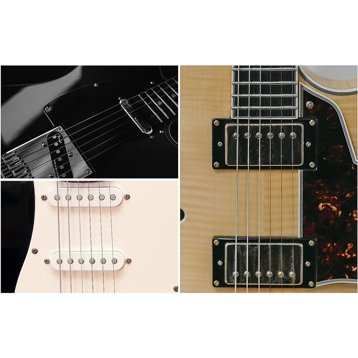 3MM Electric Guitar Bass Pickguard Screws Pick Guards Scratch Plate Mounting Screws for Fender Strat Tele SG LP Guitar Bass Replacement (Black 100 Pack)