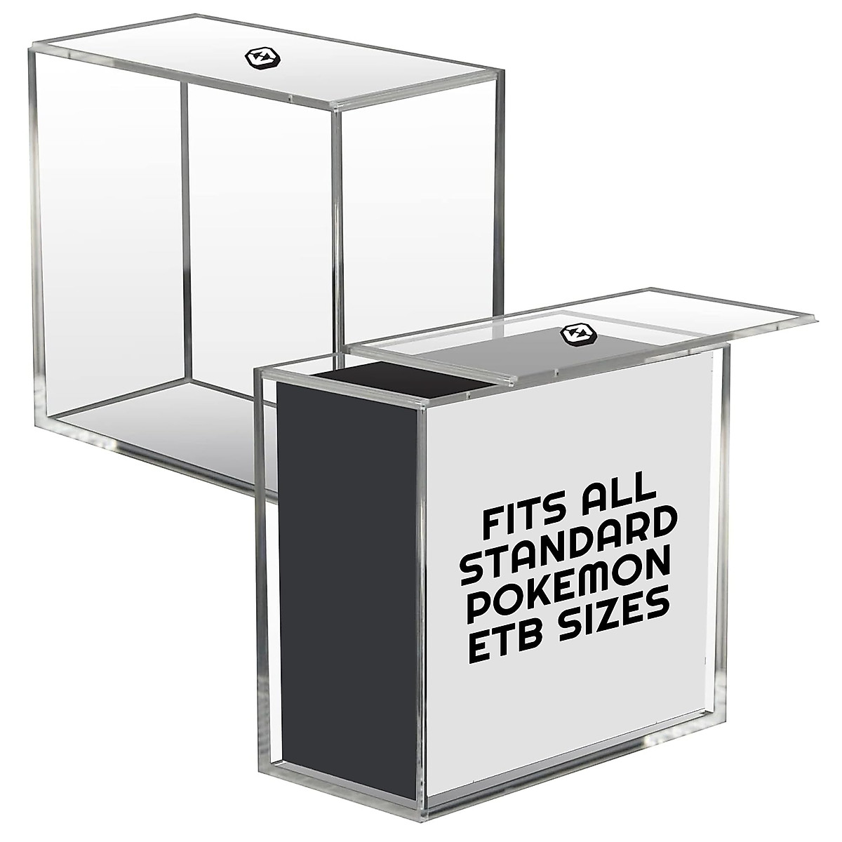 EVORETRO Clear Acrylic Case Compatible with Pokemon ETB - 4.0mm Thick ETB Case - Premium Protective Display Case for Pokemon Elite Trainer Boxes, UV-Resistant, Durable, Stackable Storage