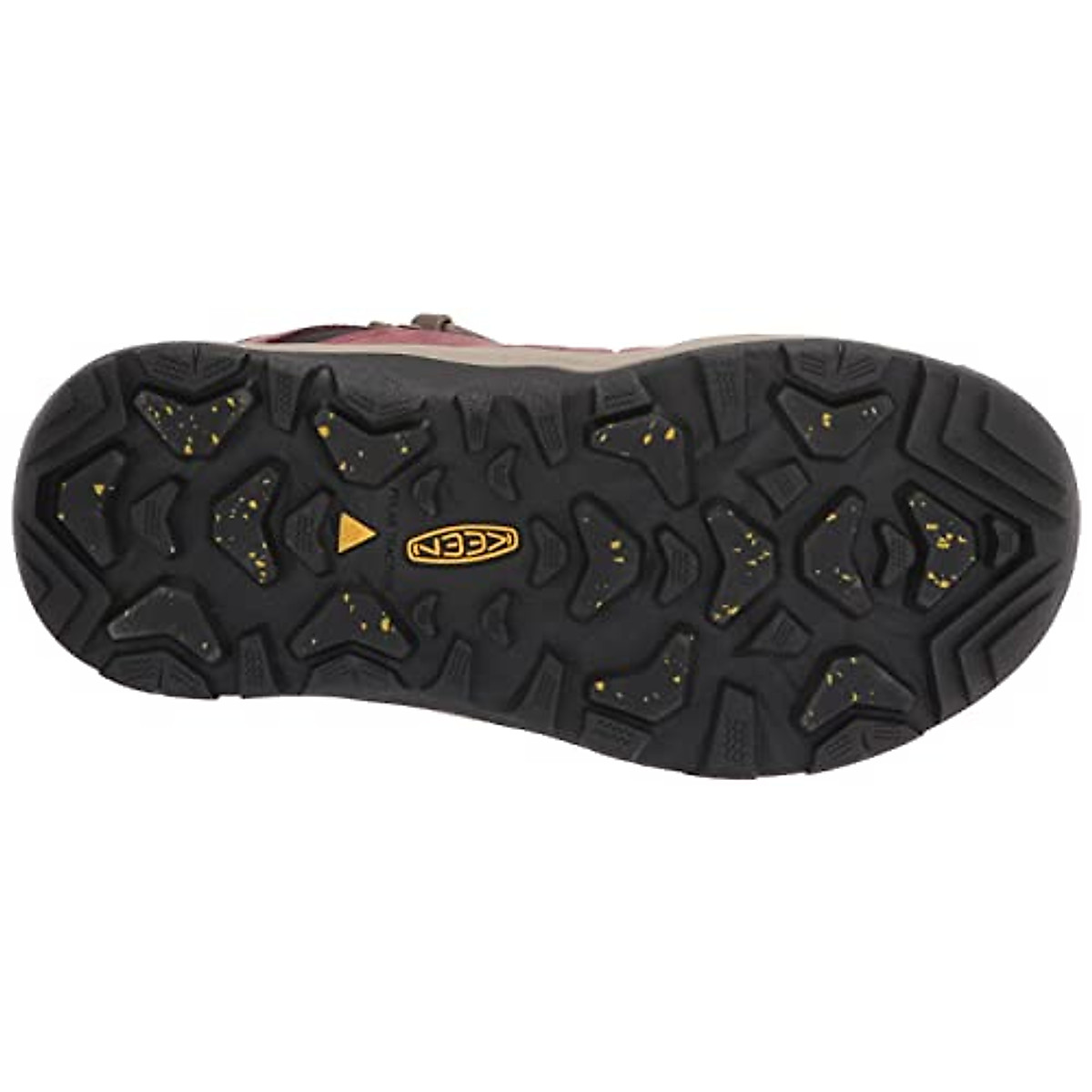 KEEN Women's Revel 4 Mid Height Polar Insulated Waterproof Snow Boots, Rhubarb/Plaza Taupe, 8