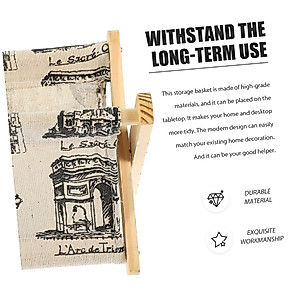 Fabric Basket Small Plastic Storage Box Storage Bins for Collapsible Bookshelves Cube Storage Organizer Fabric Storage Cubes Wicker Foldable Stationary Holder Desktop Basket