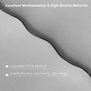 MAXYOYO Japanese Floor Mattress Futon Mattress, Thicken Daybed Futon Roll Up Guest Mattress Thicken Sleeping Pad Foldable Tatami Mat Floor Lounger Bed Couches and Sofas, Grey, Queen