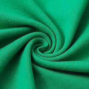 LYSMuch Toddler Baby Girls Long Sleeve Ruffle T Shirt Kids Casual Plain Solid Top Blouse T-Shirt Undershirt (Green,3-4T)