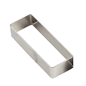 Rectangle Cake Mousse Mold - Stainless Steel Baking Molding Forming Layering Cake Pastry Ring, Cutters Square Baking Metal Ring Molds
