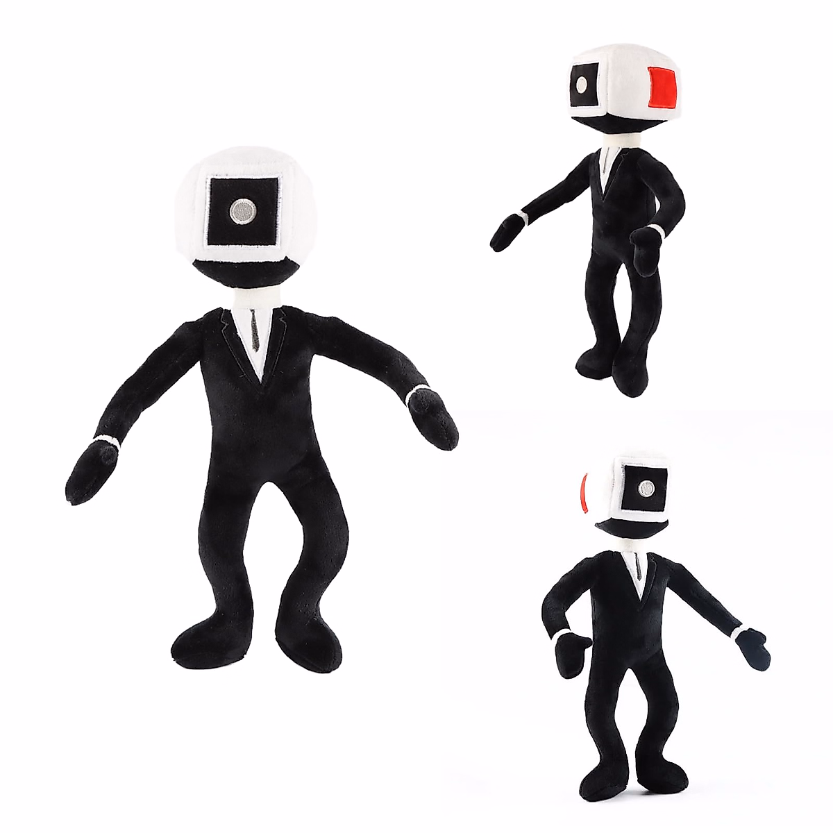 Qabfwe Skibidi Toilet Plush, 11" Speakerman Bosses Plushies Toys Skibidi Toilet Head Plushies Toys for Fans and Friends Beautifully Stuffed Animals Doll Gifts (6pcs)