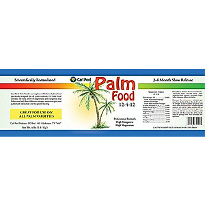 Carl Pool Palm Food 12-4-12 4 Lbs