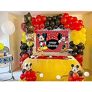 WRQ Baby Shower Mouse Party Backdrop Boys and Girls Photography Background 1 Birthday Birthday Party Decoration Supplies 7x5ft